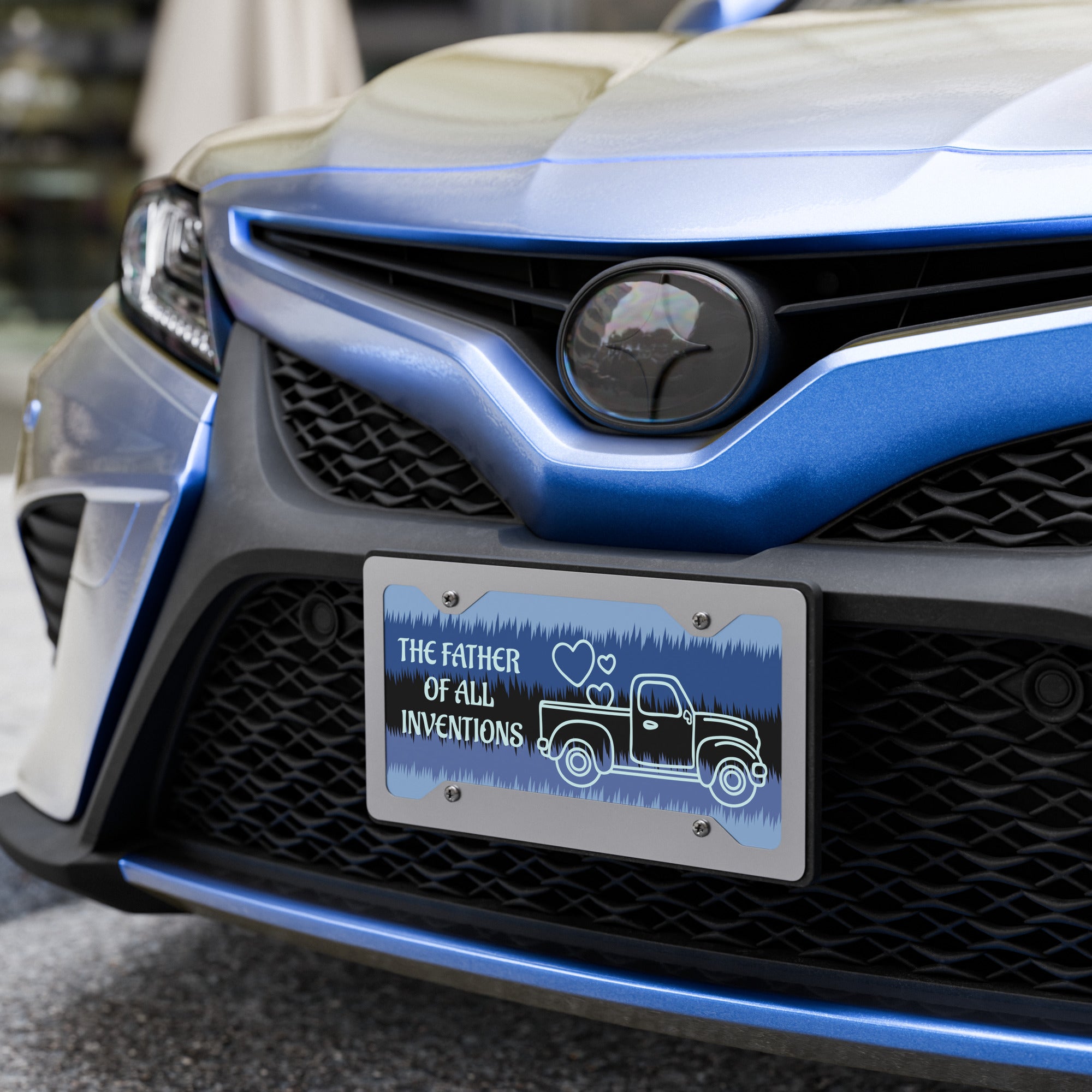 The Father of Inventions - Vanity license plate – Inkfluence of Art